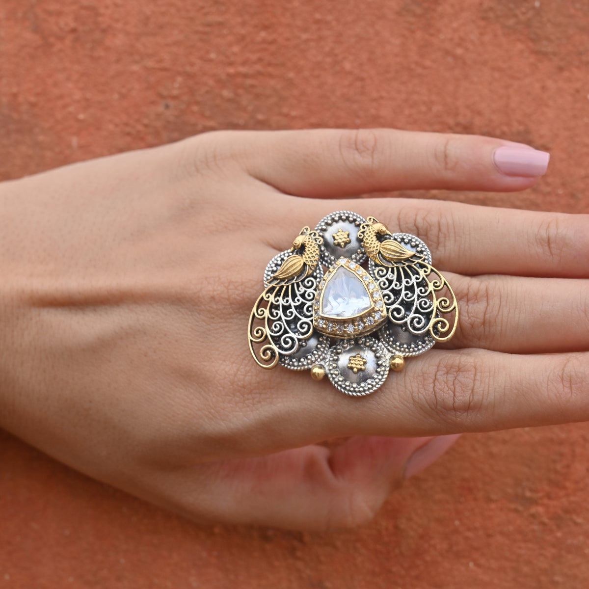 Silver Fusion White Stone Ring – Elegant Sparkle in Sterling Silver ...