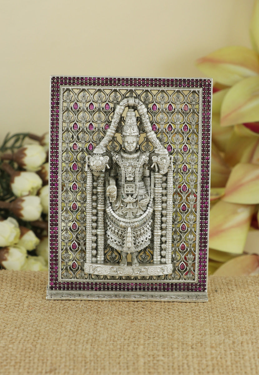 Silver Tirupati Balaji Idol for Mandir & gifting | Pure Silver Murti ...
